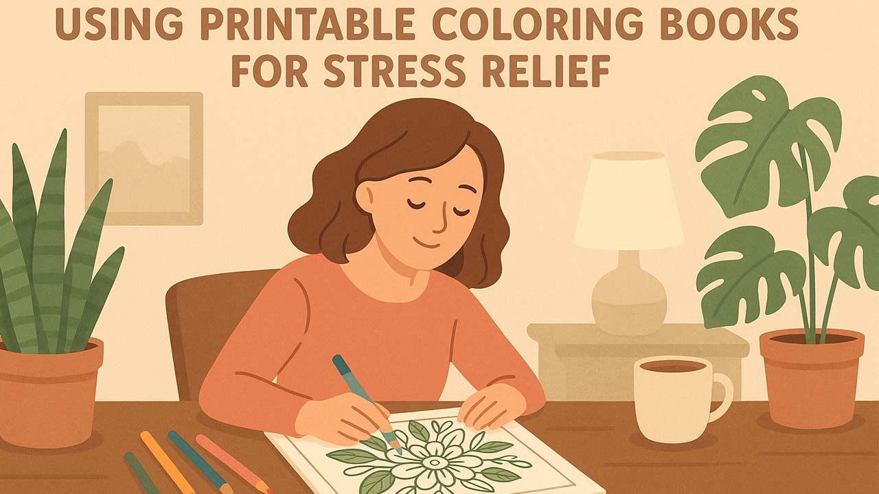 How to Use Printable Coloring Books for Stress Relief